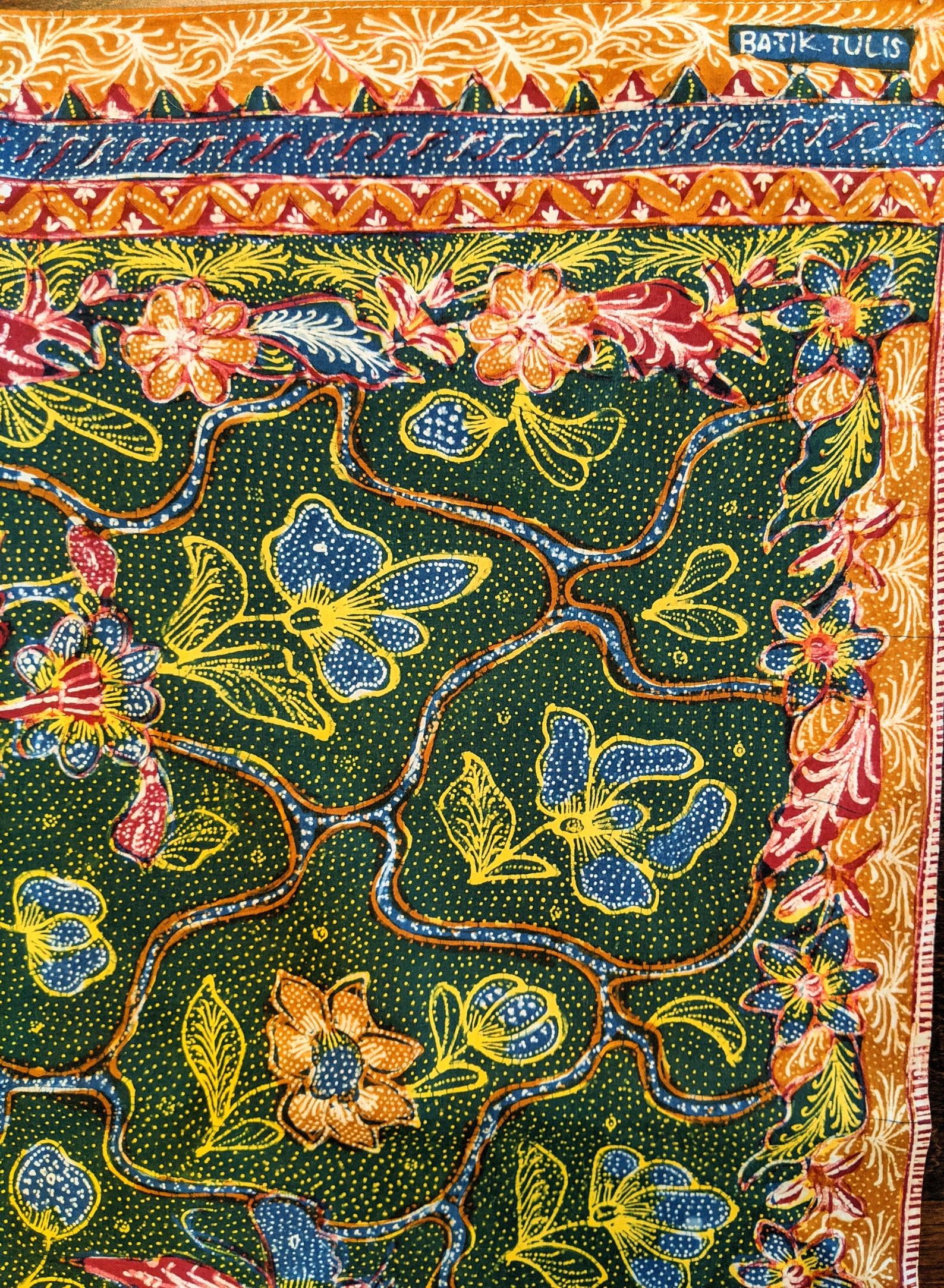 Vintage Batik Tulis Tiga Negeri, Handwritten Indonesian Batik, Batik ...