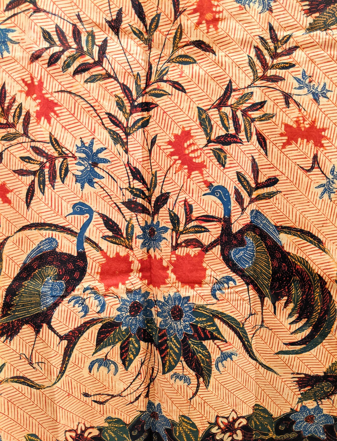 Ancient Textile, Vintage Hand Drawn Indonesian Batik, Batik Collector ...