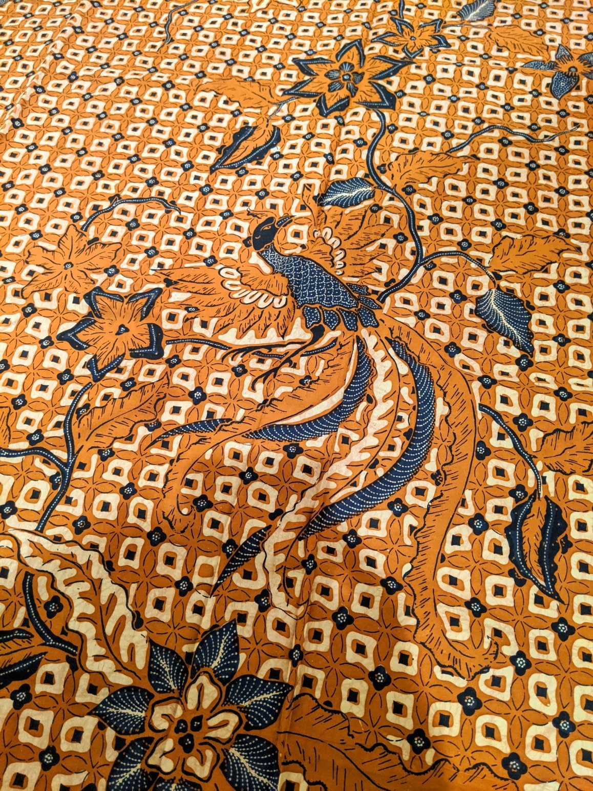 Batik Tulis Solo, Kawung and Phoenix Design, Hand Drawn Indonesian ...