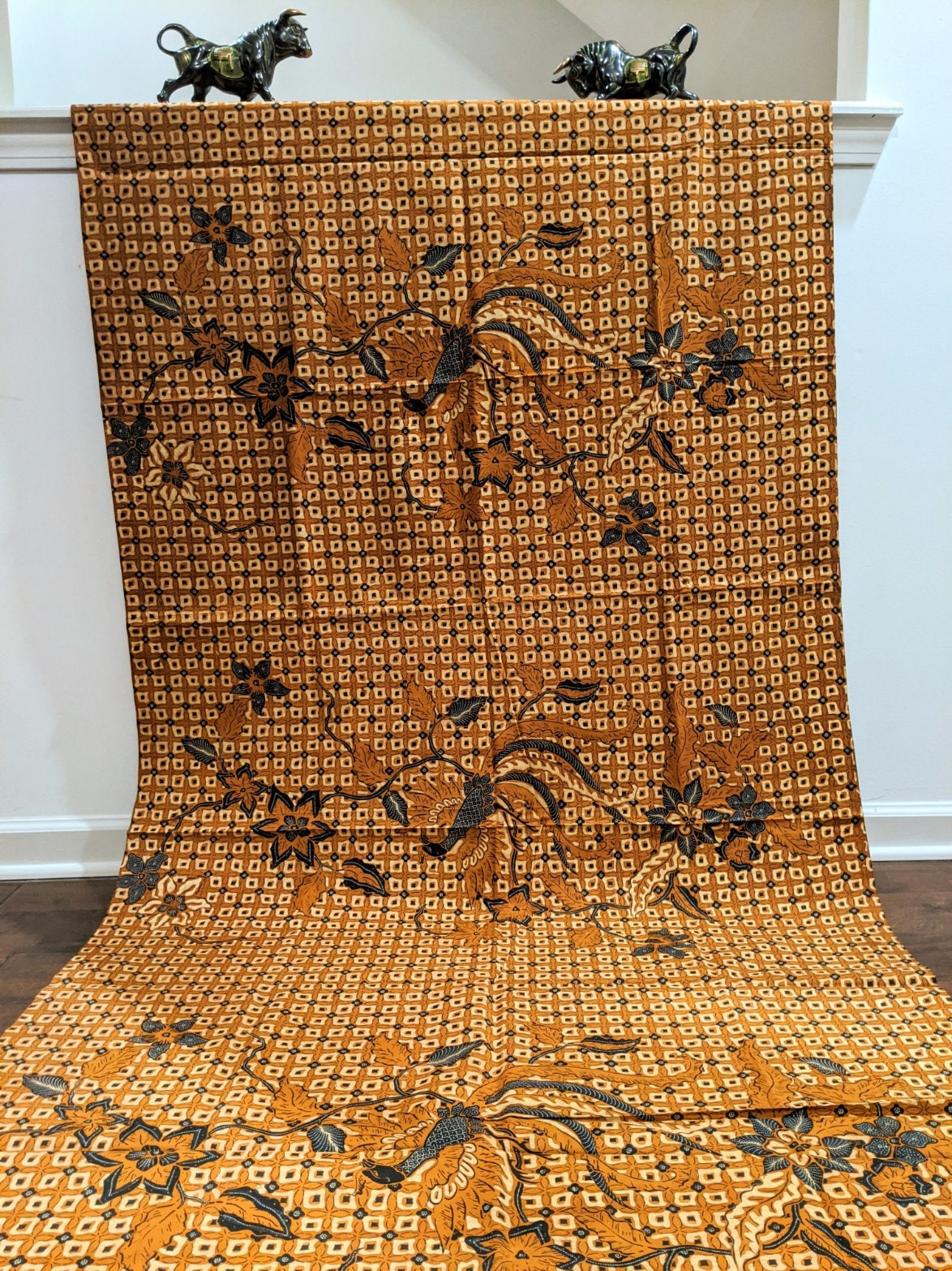 Batik Tulis Solo, Kawung and Phoenix Design, Hand Drawn Indonesian ...