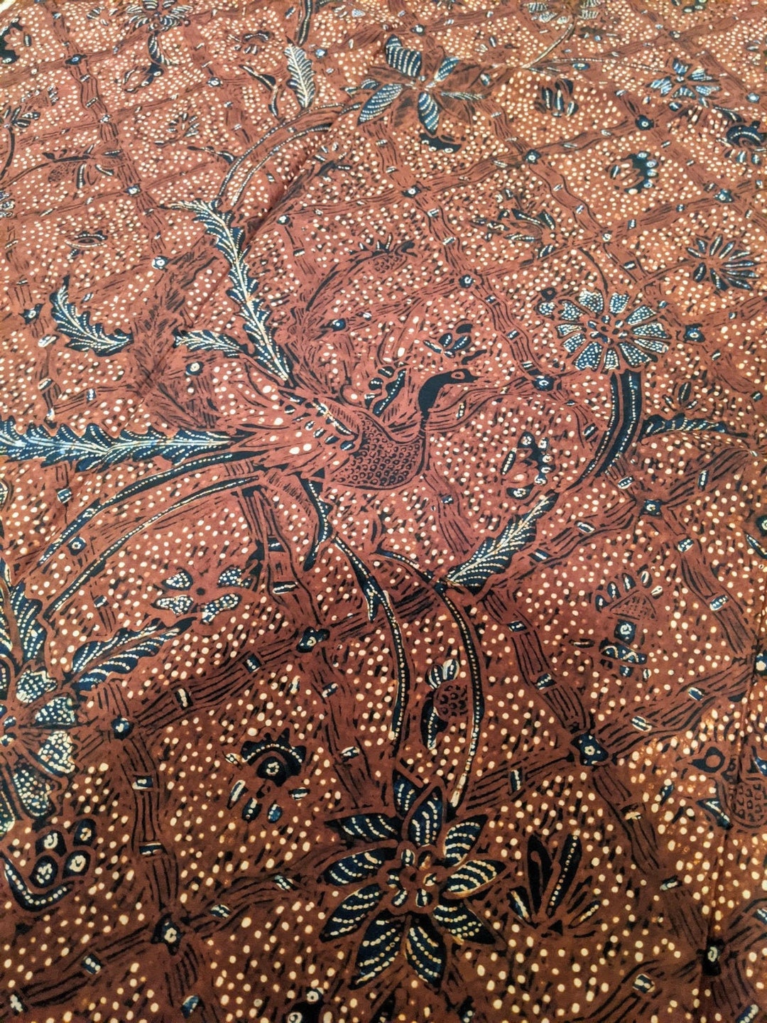 Batik Tulis Solo, Sidomukti Design With Phoenix, Hand Drawn Indonesian ...