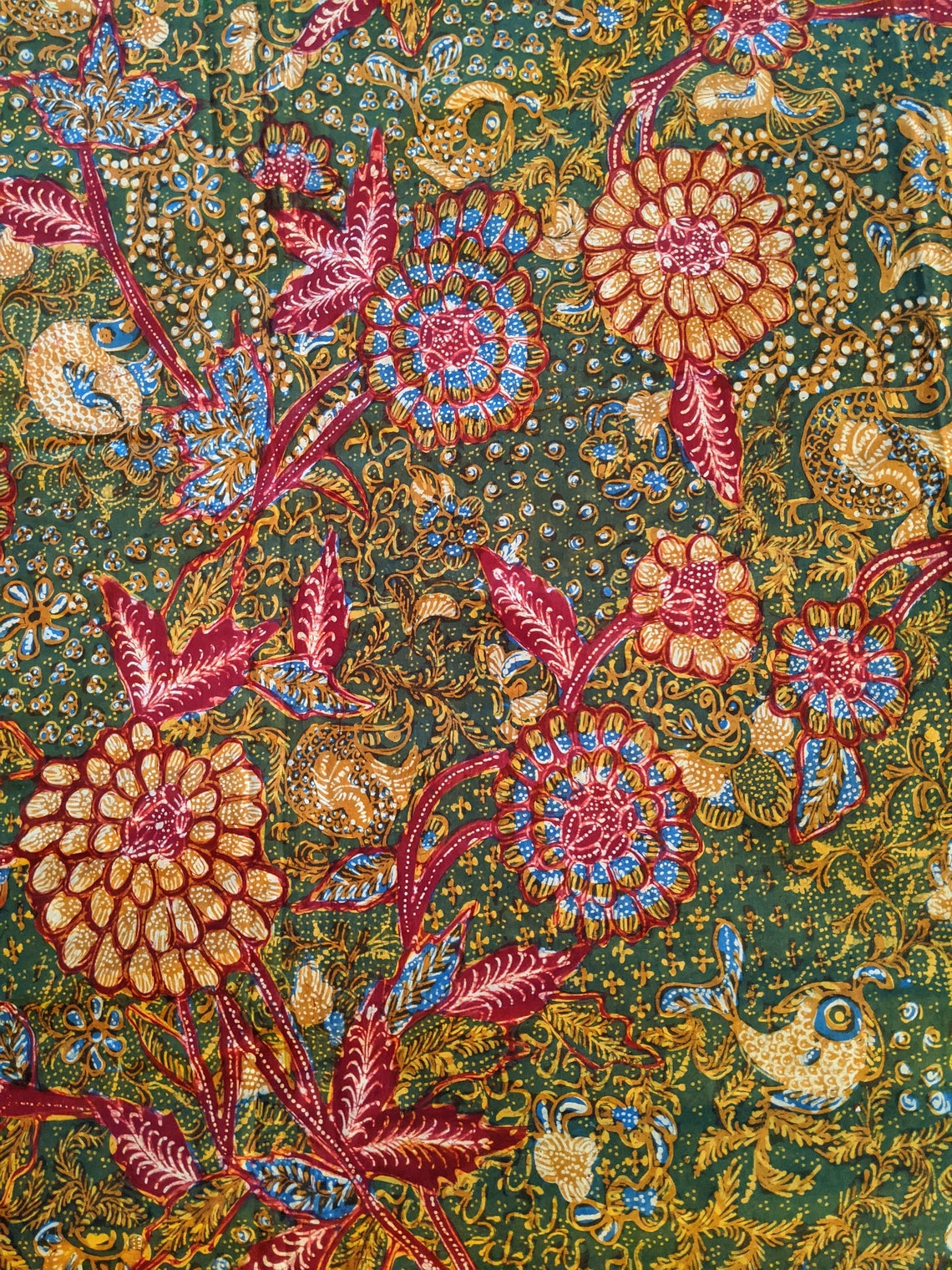 Batik Lasem Pagi Sore, Vintage Hand Drawn Indonesian Batik, Batik ...