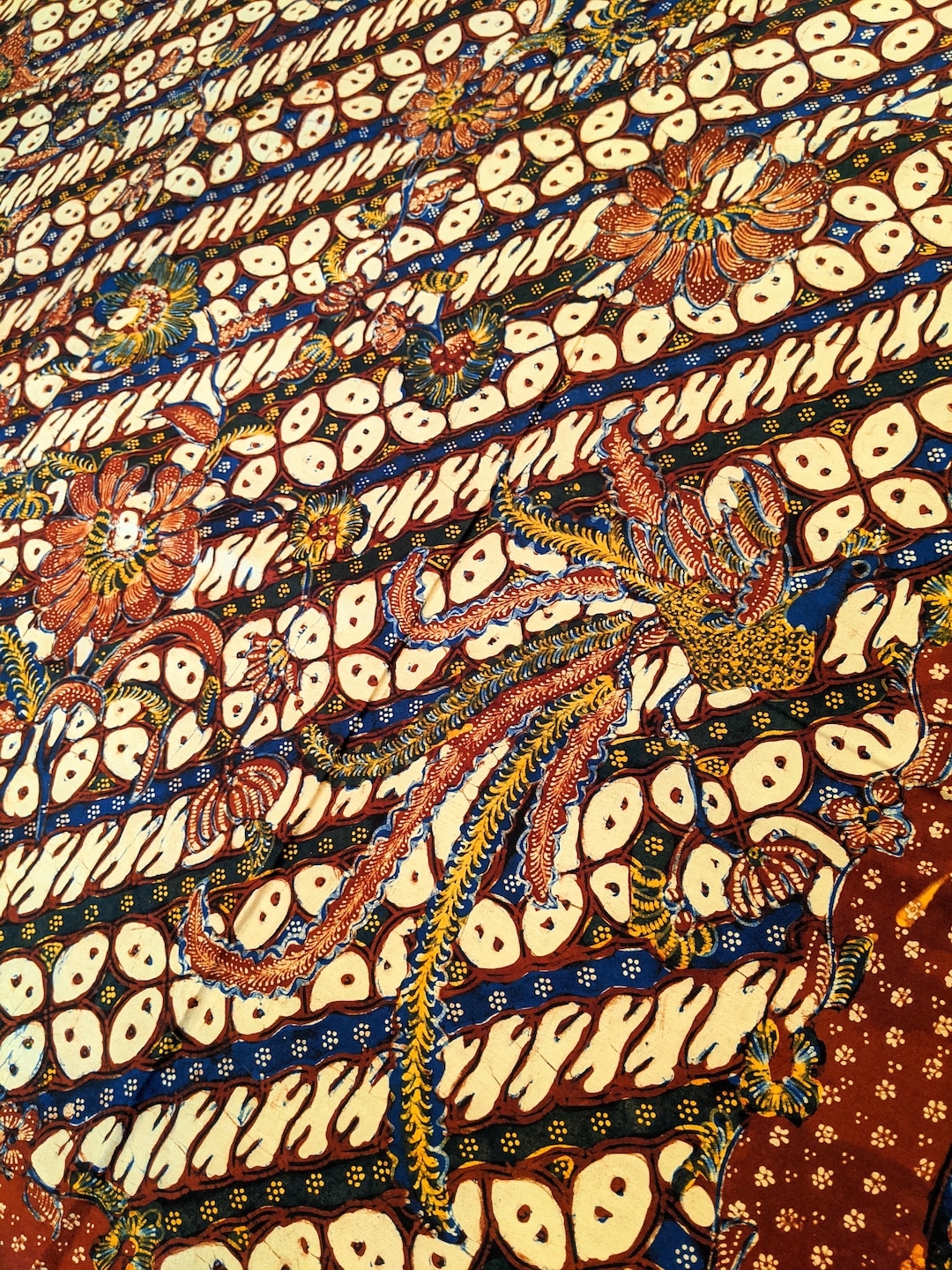 Batik Lasem Indonesia With Kawung and Parang Design, Handwritten Batik ...