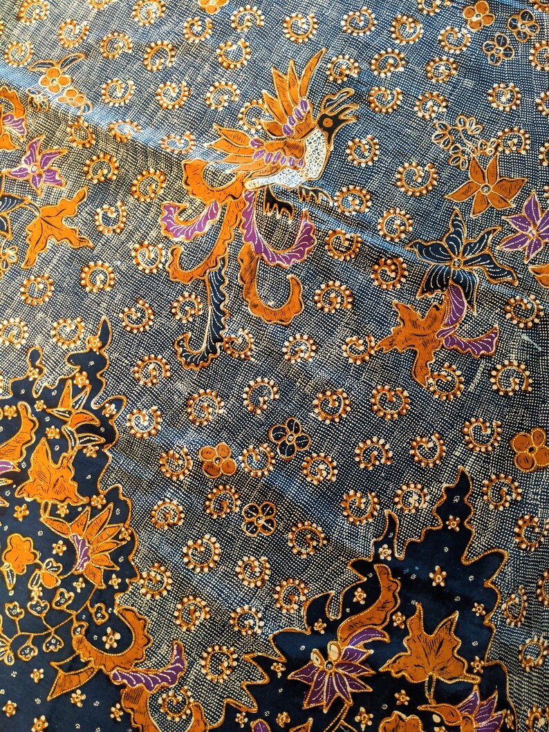 Old Batik Tulis Pekalongan, Vintage Hand Drawn Batik With Phoenix ...