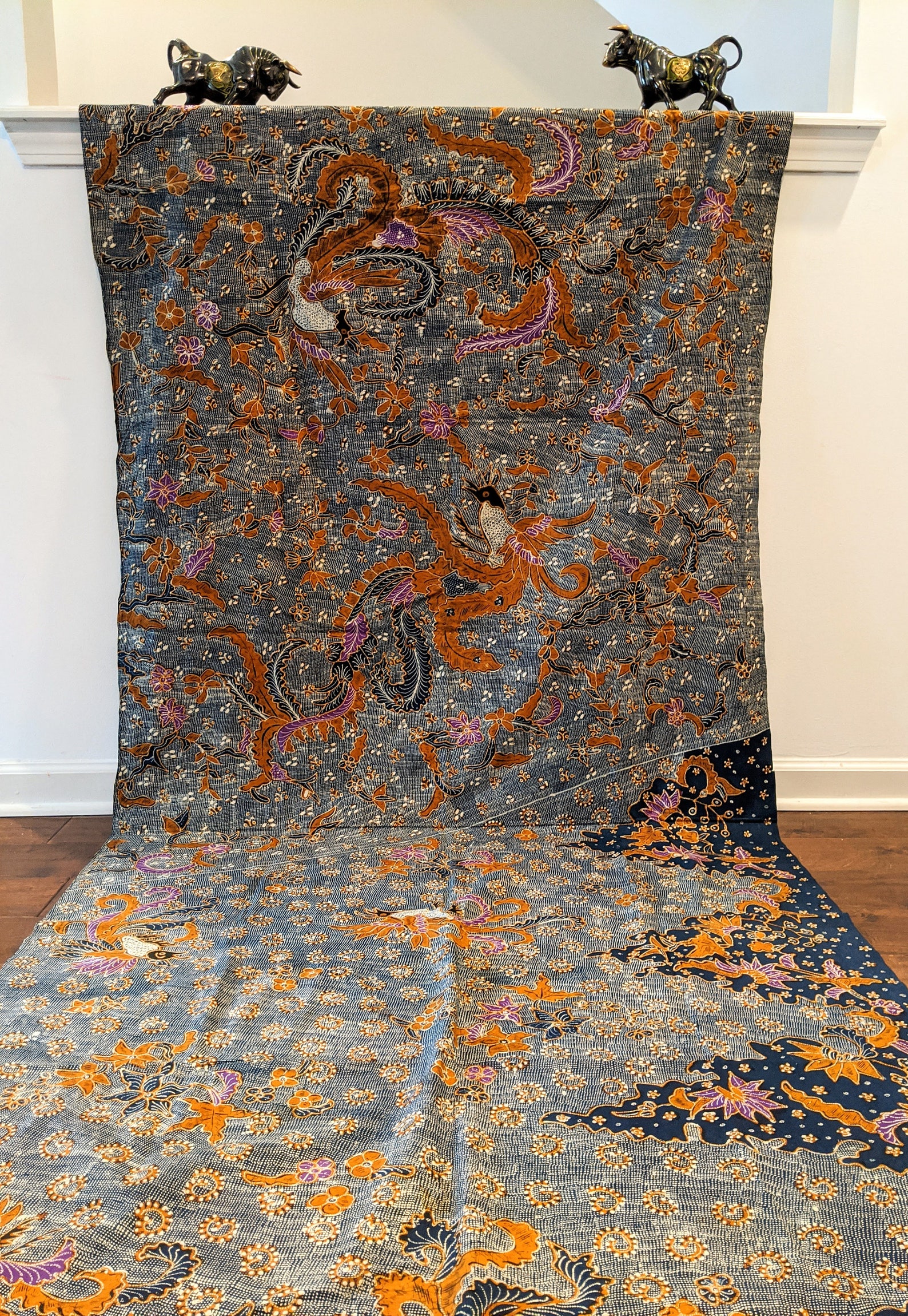 Old Batik Tulis Pekalongan, Vintage Hand Drawn Batik With Phoenix ...