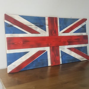 Wooden British Flag,wood Flag,outdoor, Rustic,porch,decor,wood Sign ...