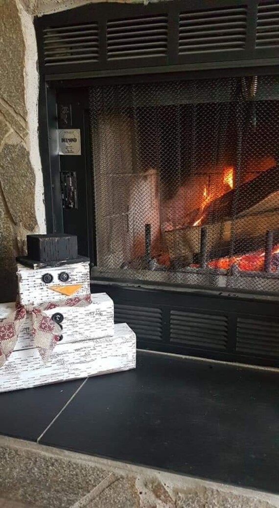 Rustic Wooden Snowman Decor Farmhouse Cottage Holiday | Etsy