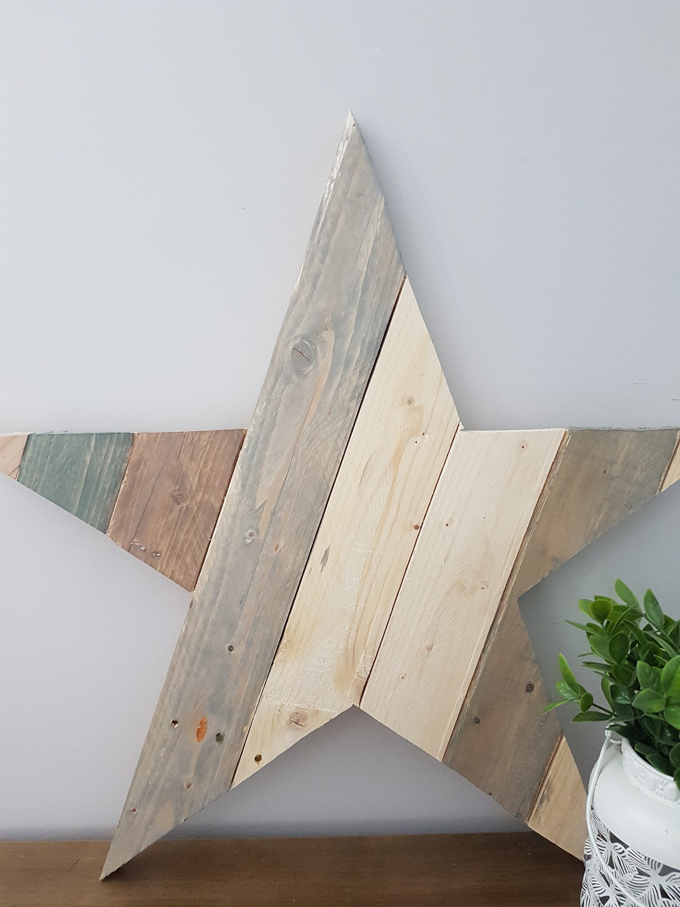 Rustic Wooden Star Pallet Patch Reclaimed Wood 5 Point | Etsy Canada
