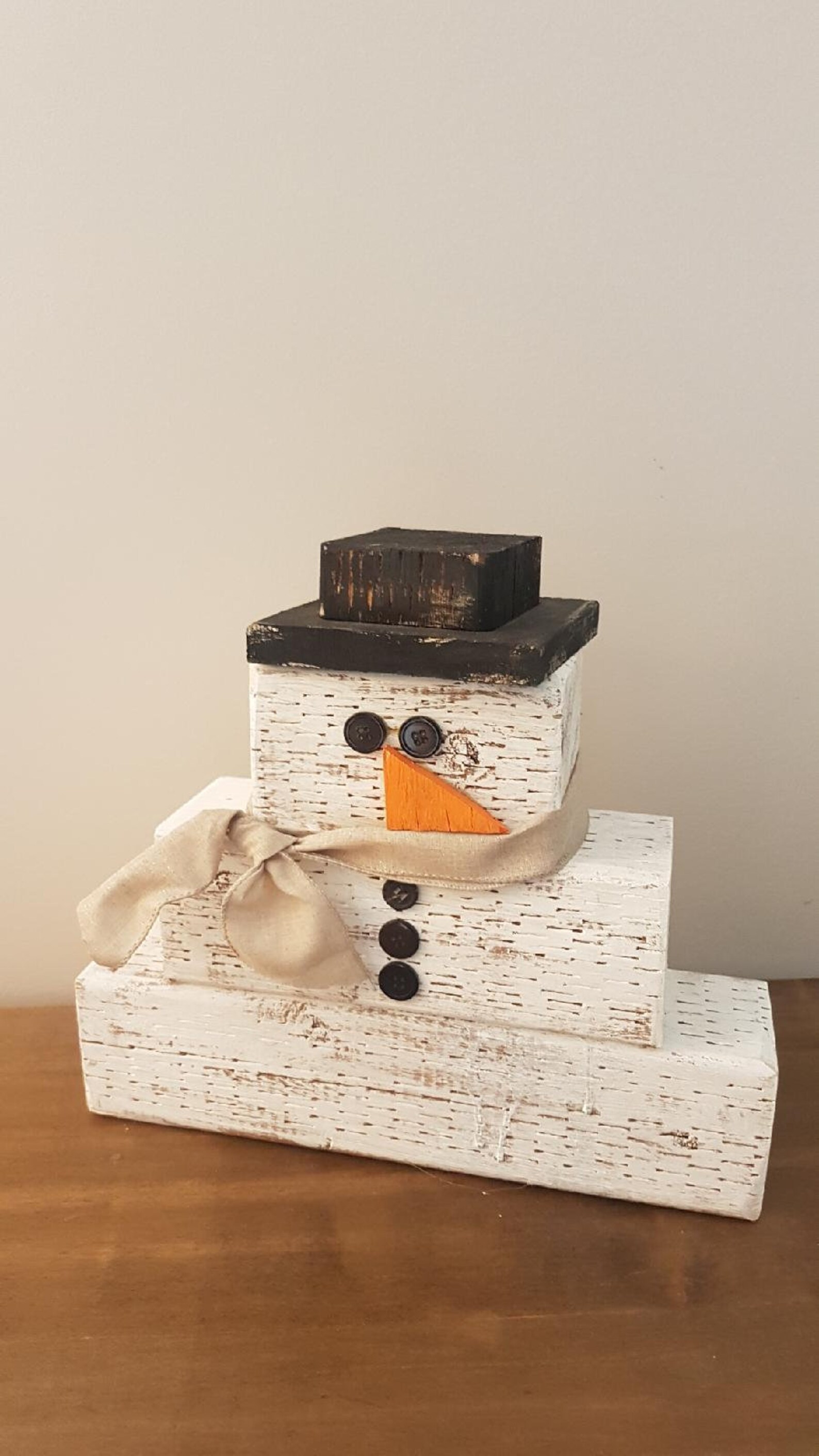 Rustic Wooden Snowman Decor Farmhouse Cottage Holiday - Etsy