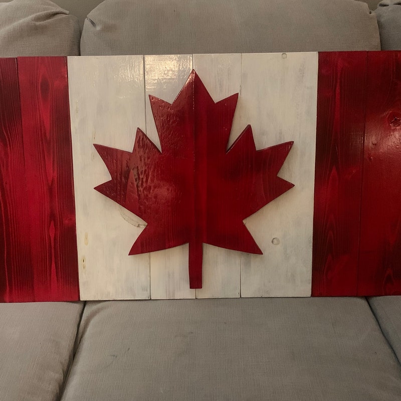 Wooden Canadian Flag - Etsy Canada