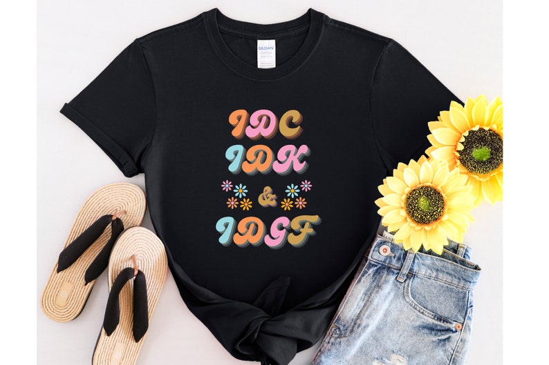 Retro IDC IDK IDGF Png, Retro Png, Hippie Summer Png, Hippie 70s Summer ...