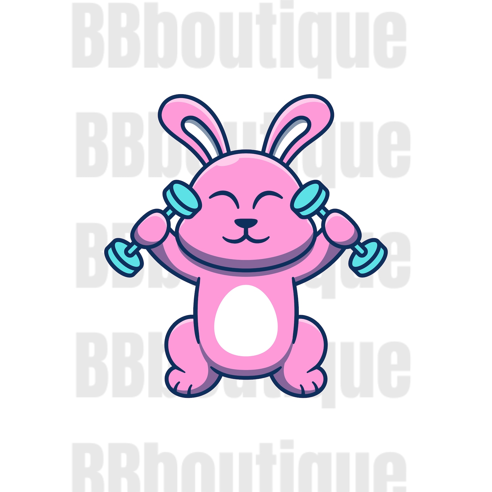 Workout Bunny Png, Bunny Weightlifting, Gym Rabbit Desing, Workout ...