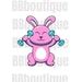 Workout Bunny Png, Bunny Weightlifting, Gym Rabbit Desing, Workout ...