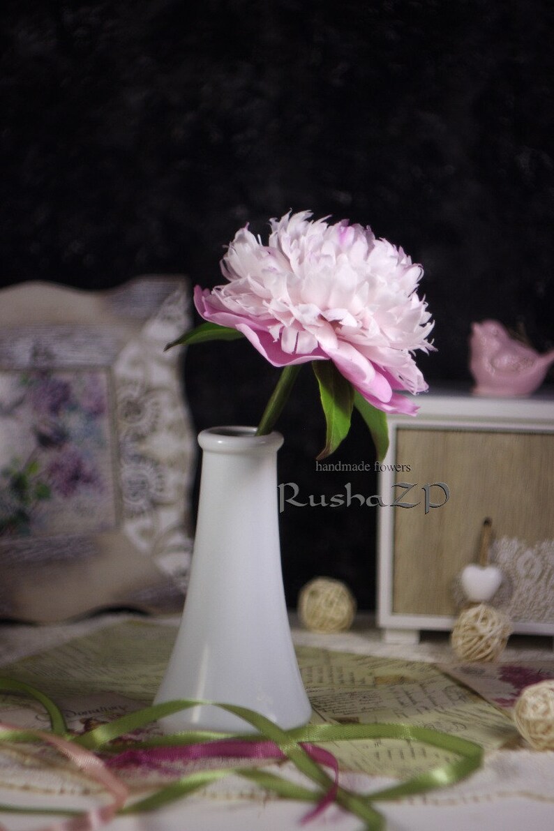 Peony. Peony Branch. Real Touch Flower. Clay Peony. Spring - Etsy