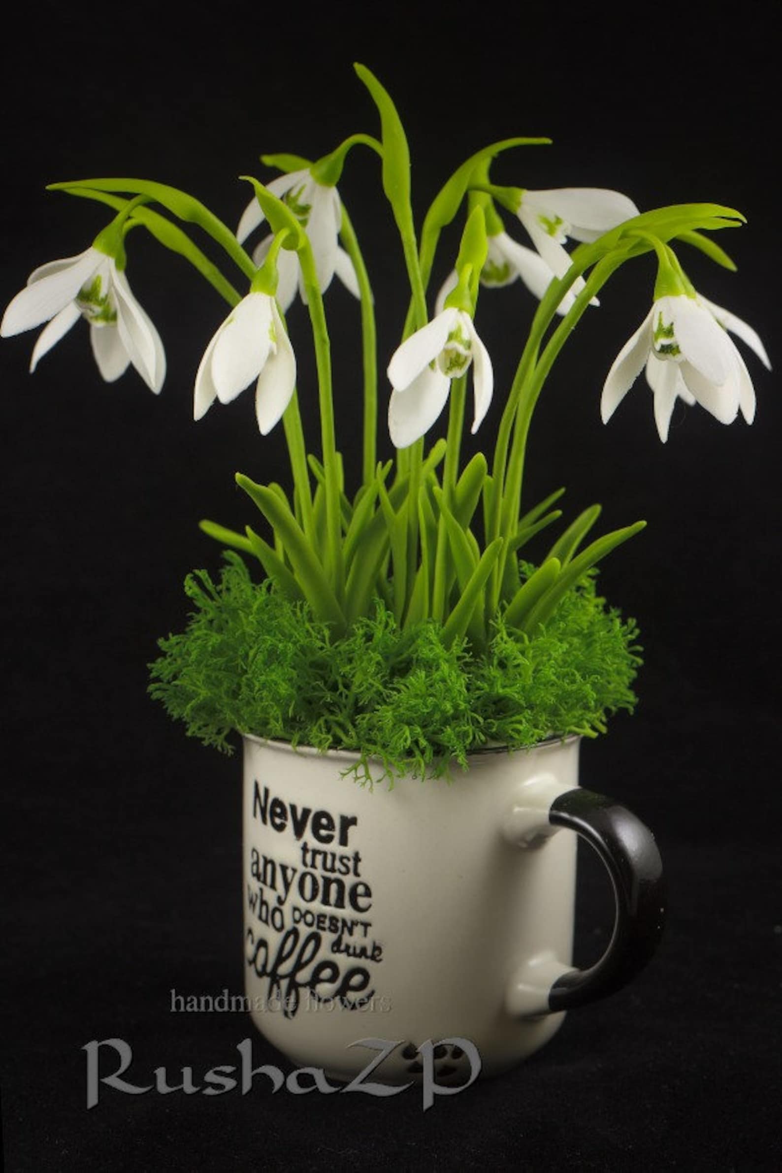 Snowdrop. Bouquet of Snowdrops. Spring Flowers. Real Touch - Etsy Sweden