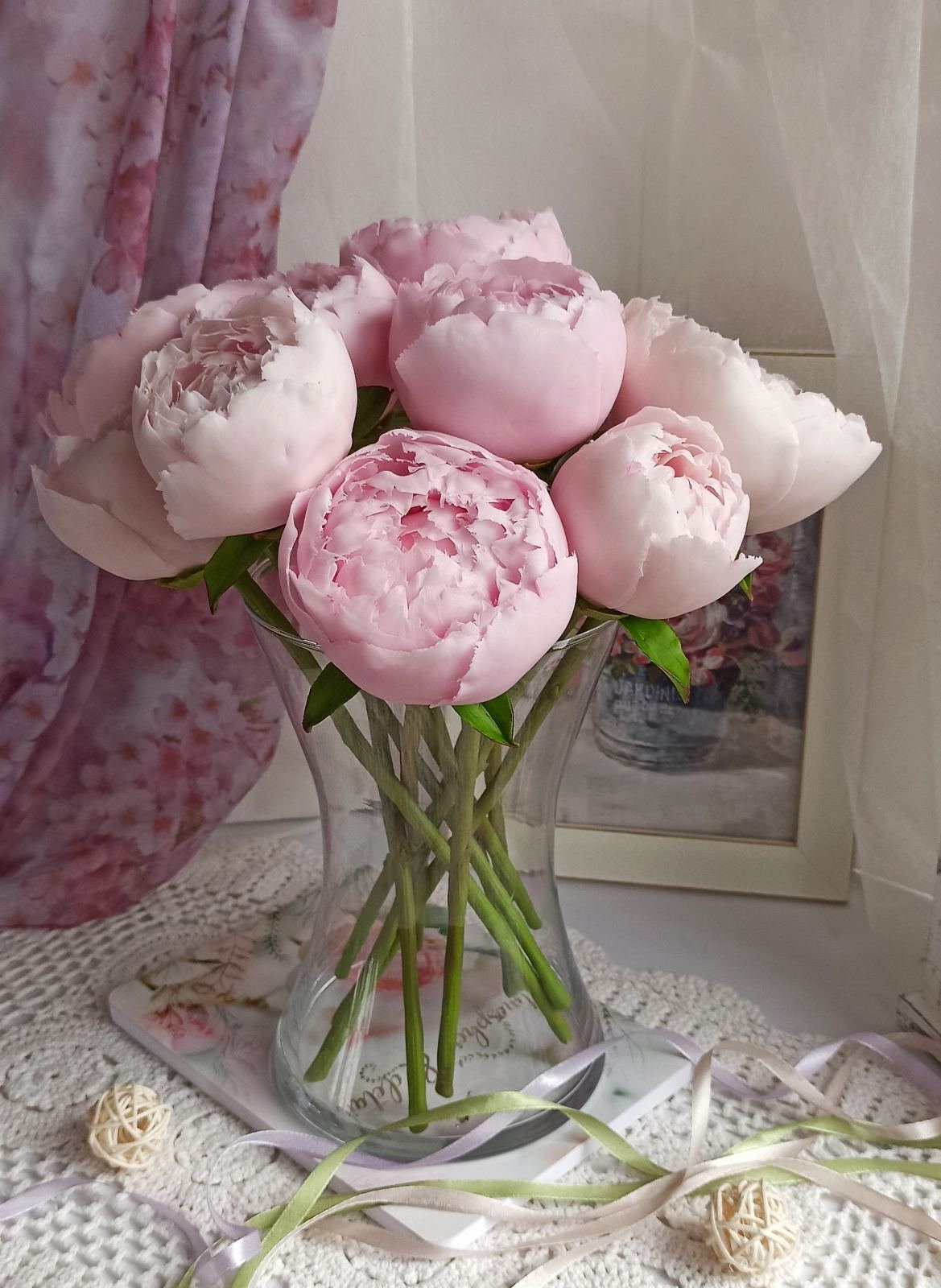 Peonies. Bouquet of peony. Real touch flowers. Spring bouquet. | Etsy