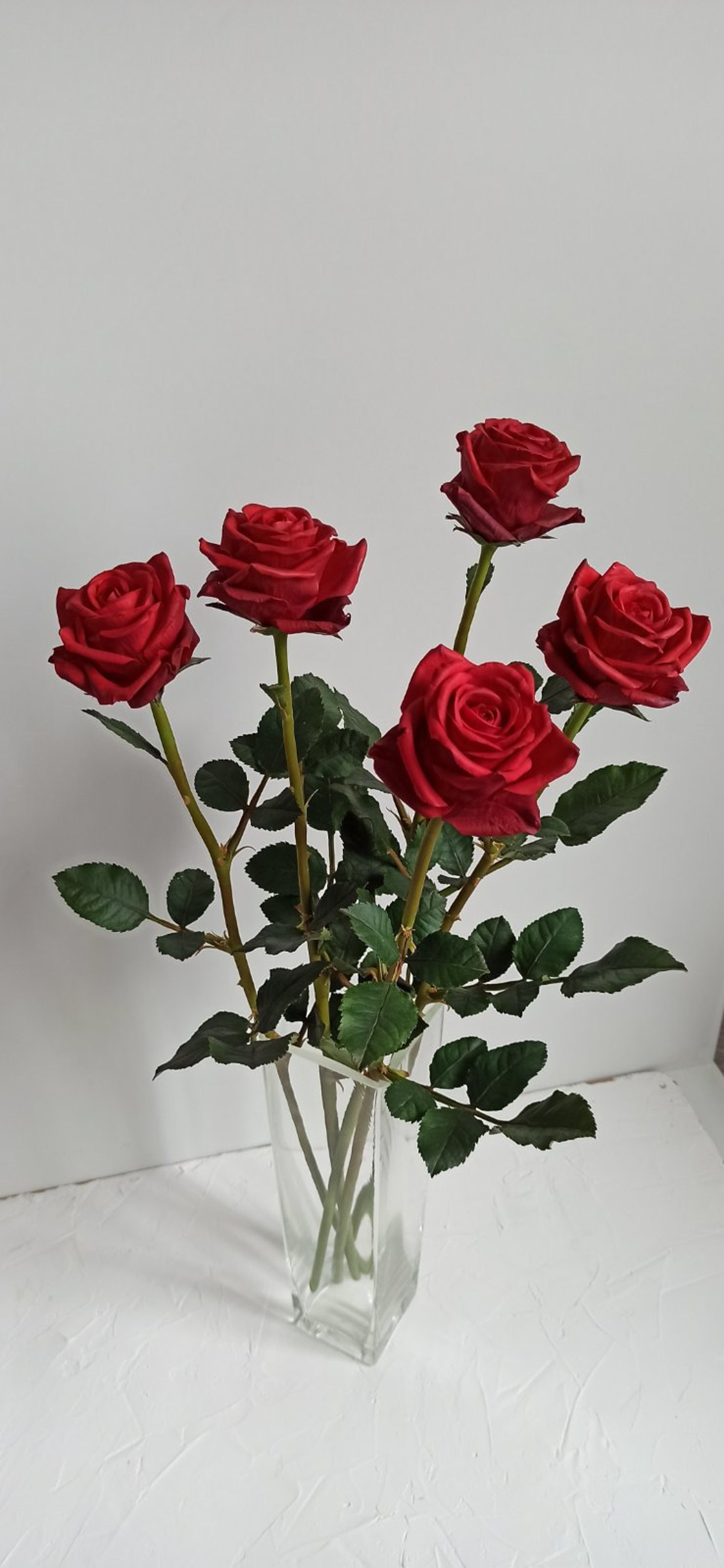 Roses. Red Polymer Clay Roses for Home Decor. Red Bouquet of - Etsy