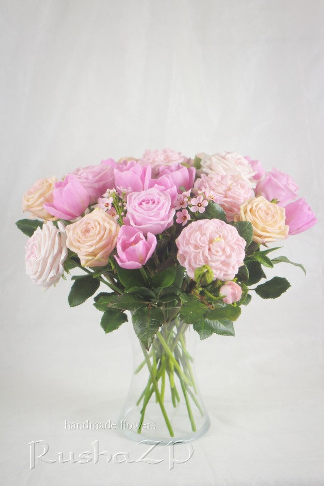 Real Touch Flowers. Bouquet of Flowers. Polymer Clay Bouquet. - Etsy