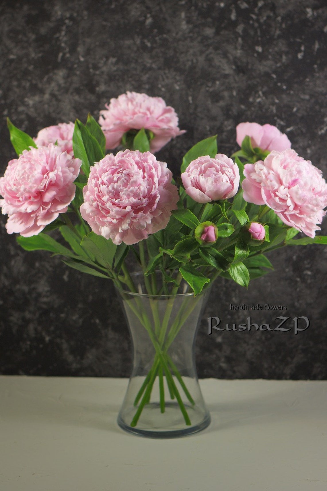 Bouquet of Peonies. Pink Peony From Cold Porcelain. Clay | Etsy