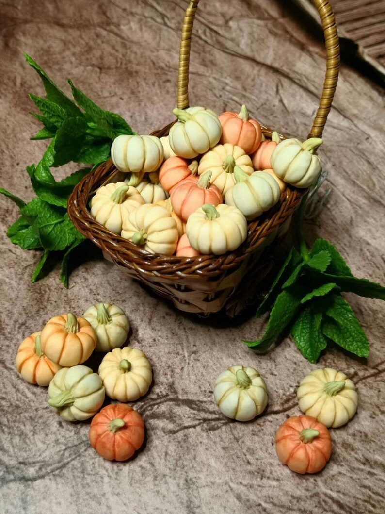 Polymer clay pumpkins. | Etsy