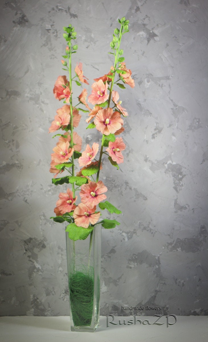 Mallow. Mallow From Polymer Clay. Mallow Flowers. Clay - Etsy