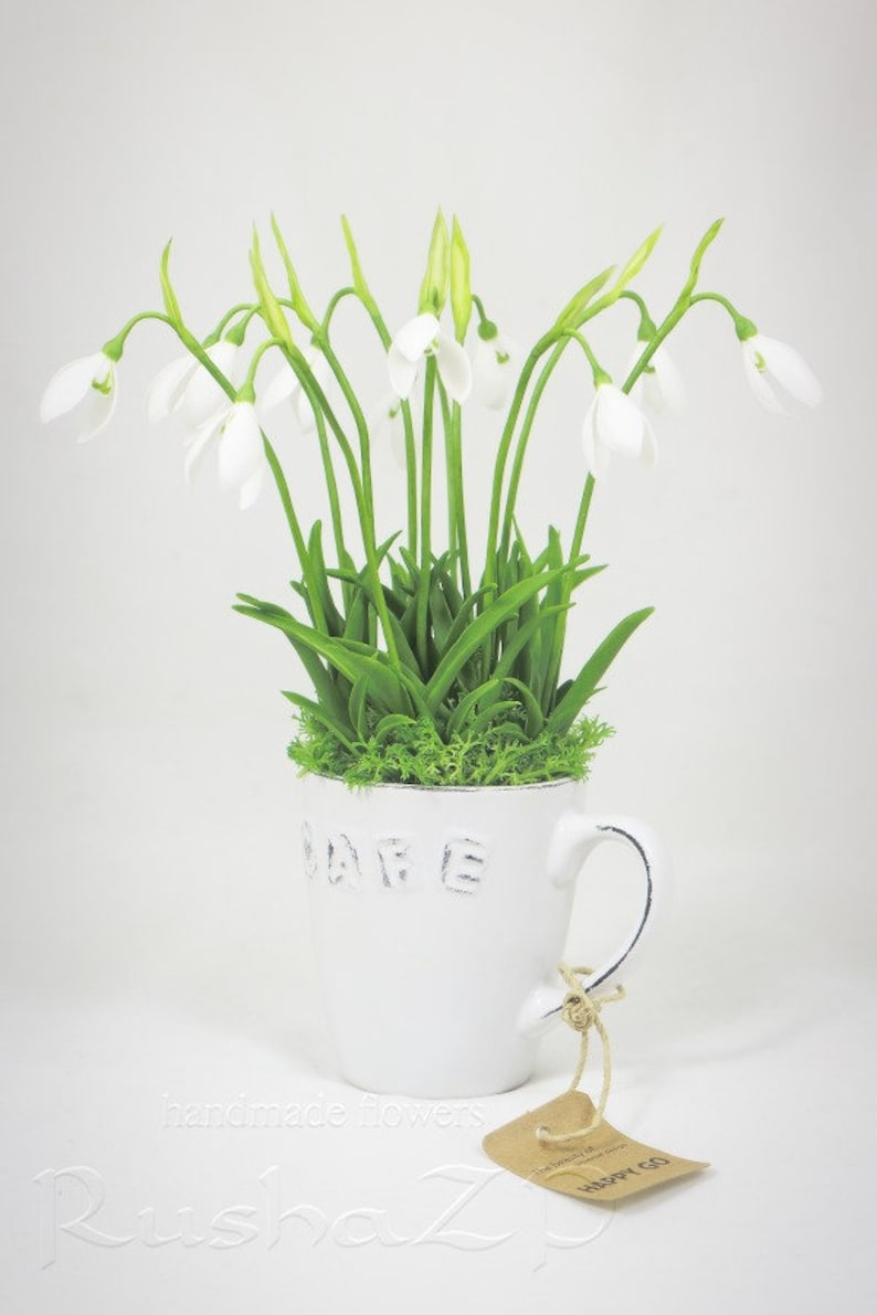 Snowdrop. Bouquet of Snowdrops. Spring Flowers. Real Touch - Etsy