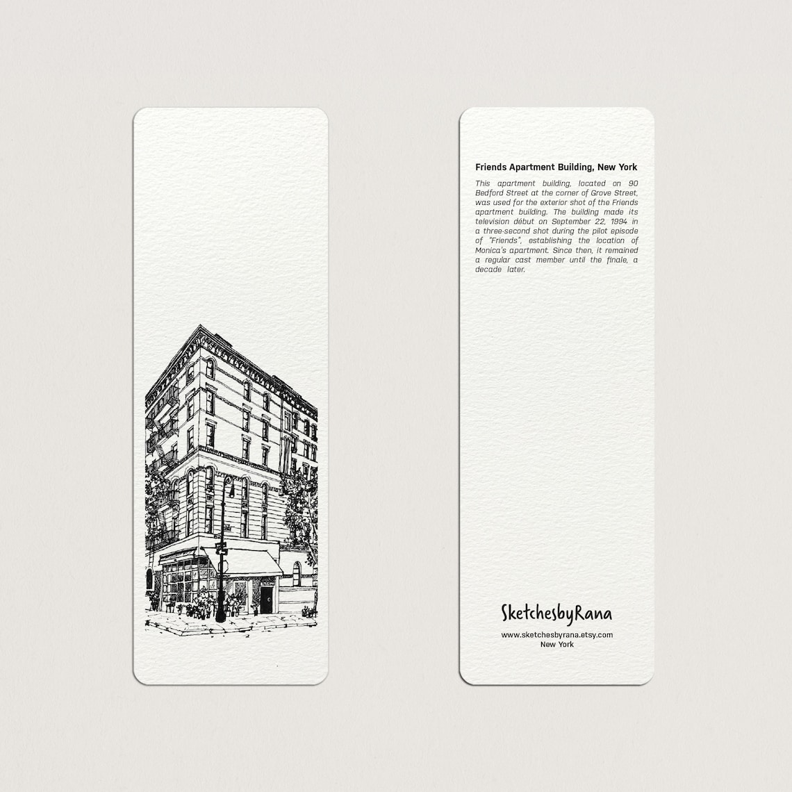Friends TV Show Bookmark Central Perk Bookmark New York | Etsy