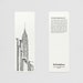 New York Bookmarks Set of 4, New York City Architecture Bookmarks, New ...