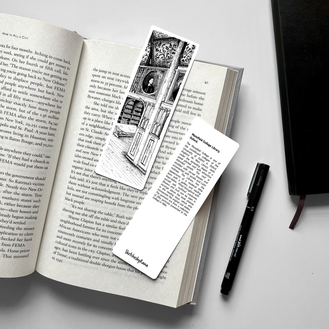 Library Bookmark, Oxford University Library, Mansfield College Library ...