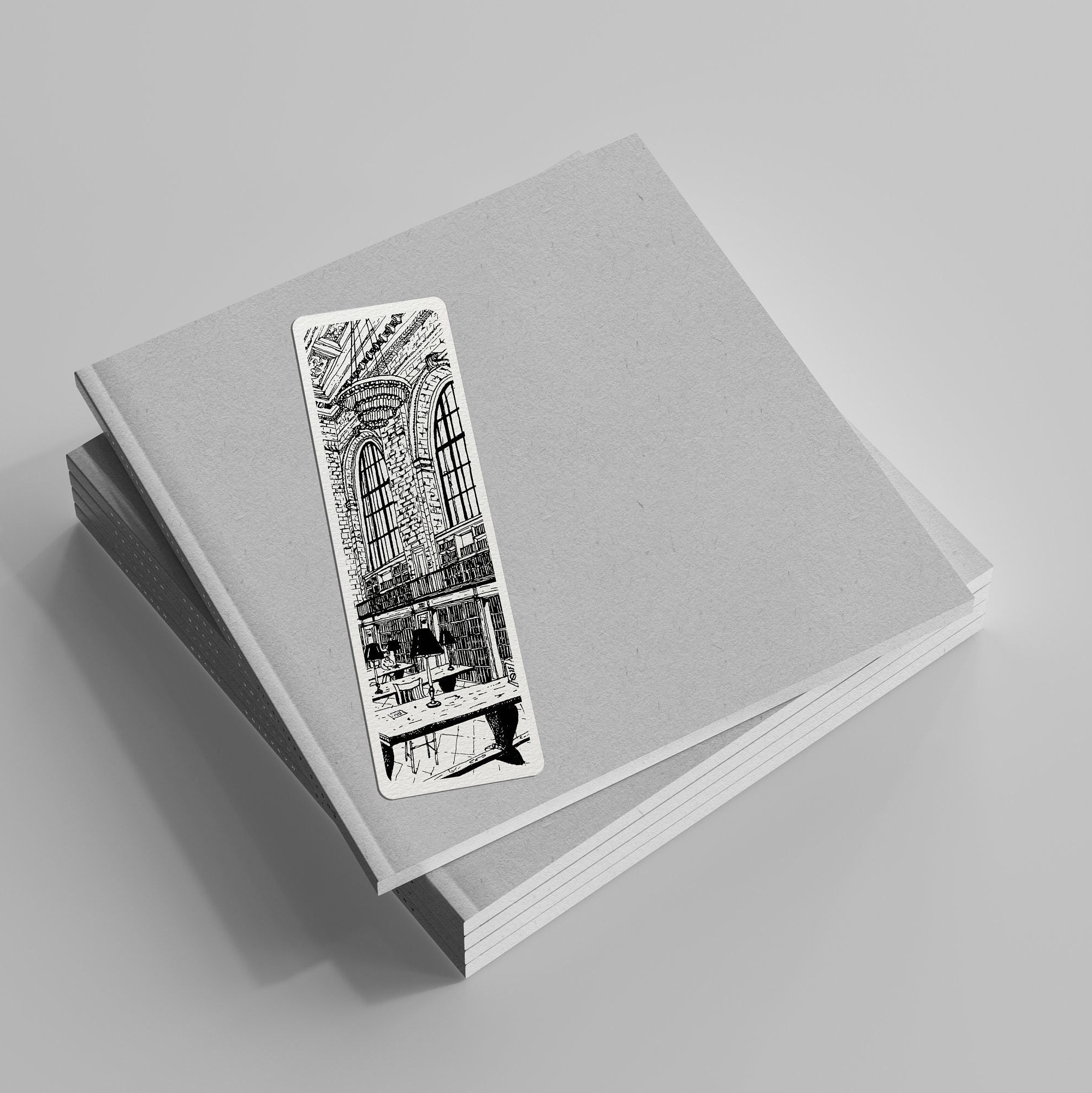 New York Library Bookmark, Bryant Park Library Bookmark, NYPL, New York ...