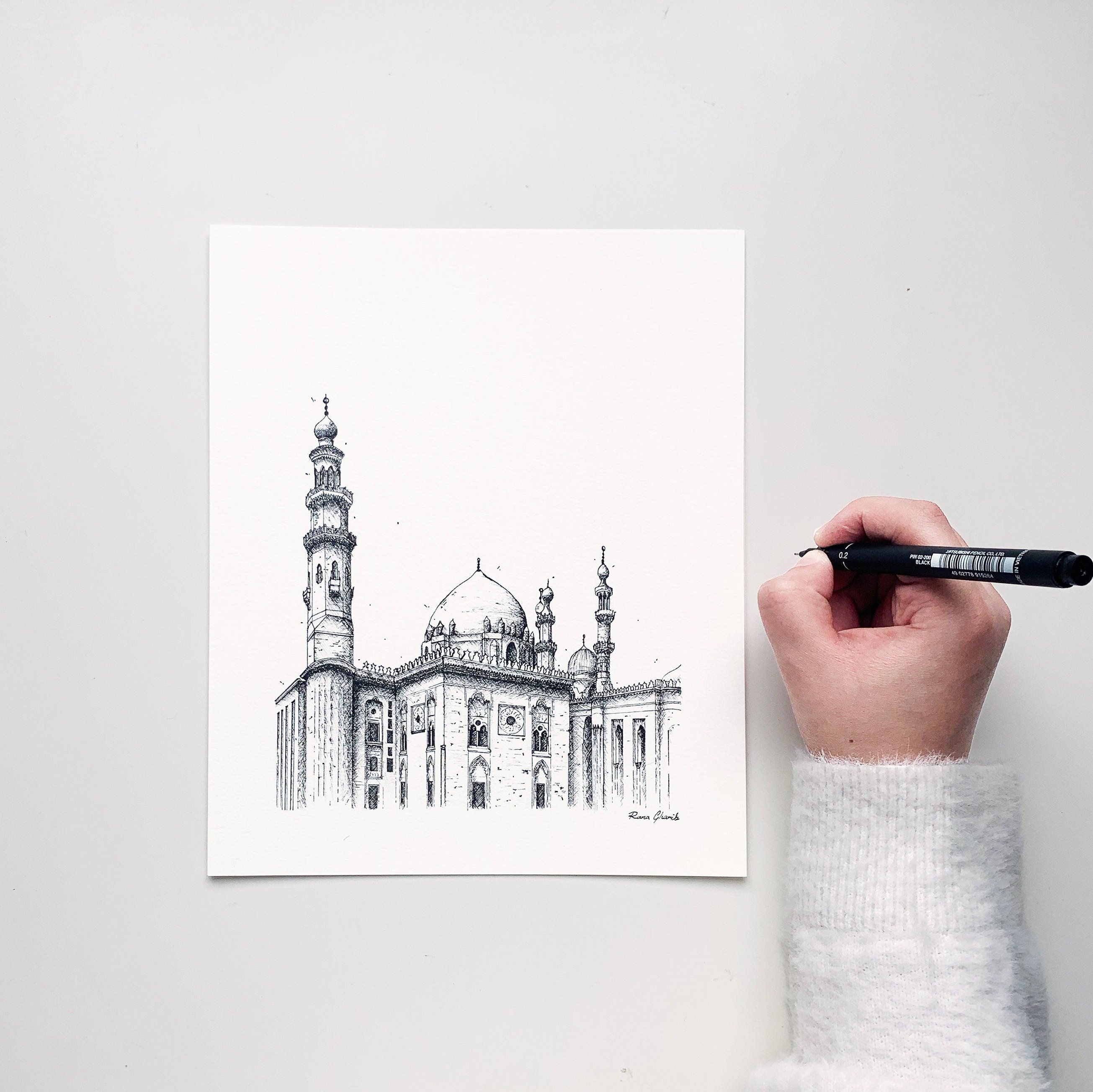 Cairo Mosque Print Sultan Hassan Mosque Egypt Print Cairo - Etsy