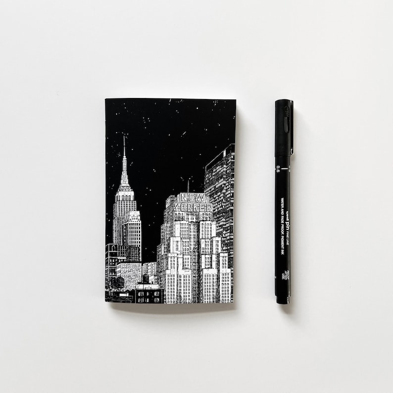 New York Notebook, New Yorker Pocket Lined Notebook, Empire State ...