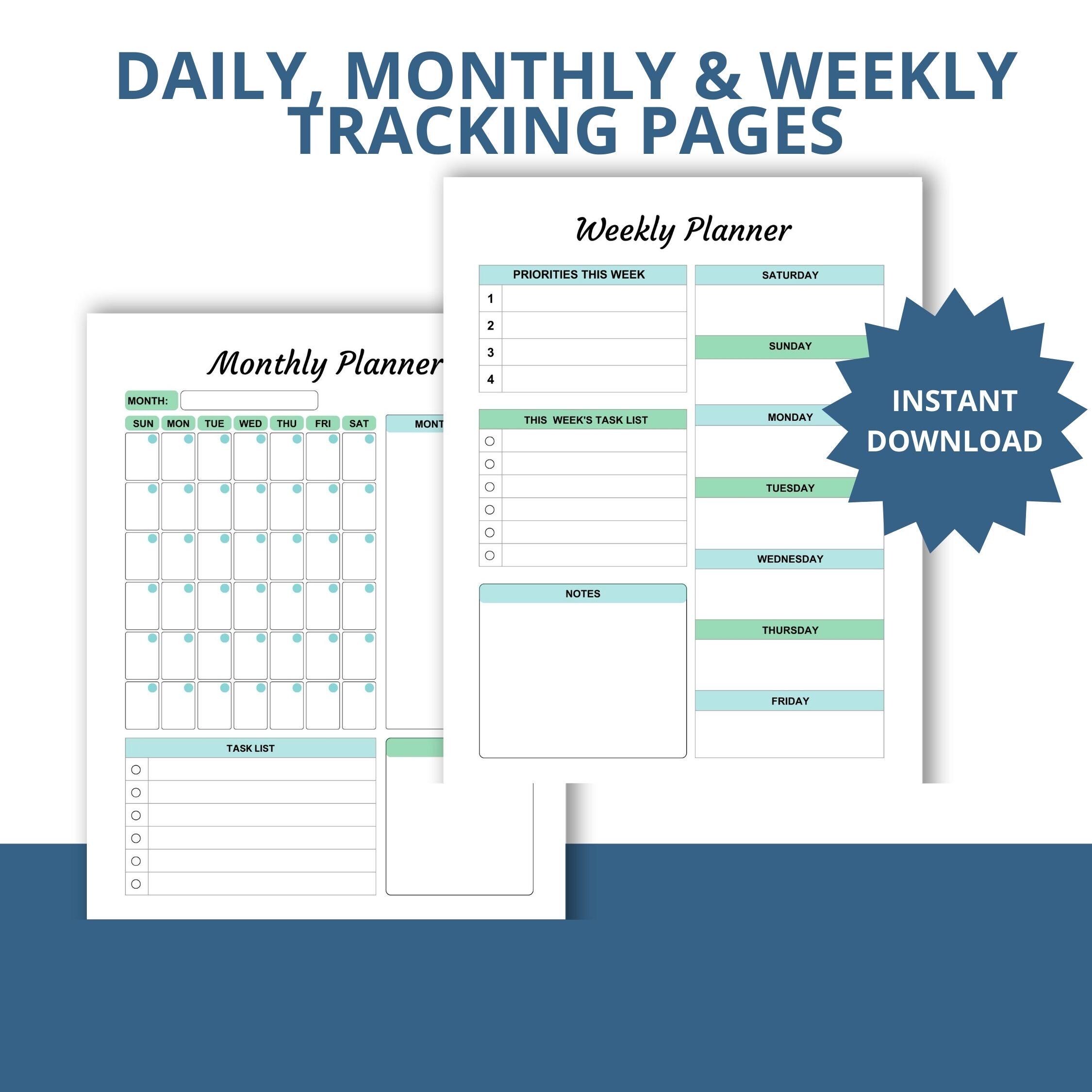 Homeschool Planner | Printable Lesson Planner | Digital Download ...