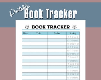 Book Log, Book Tracker Insert, Books to Read or Books I Read Planner ...