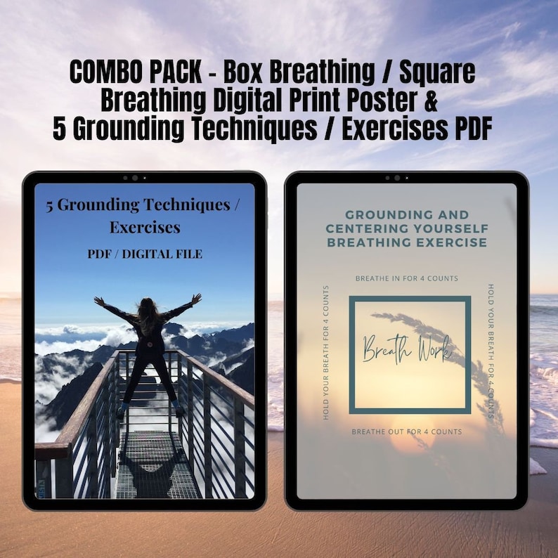 Box Breathing / Square Breathing Digital Print PDF Poster 5 - Etsy