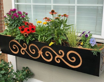 Wrought Iron Window Box - Etsy