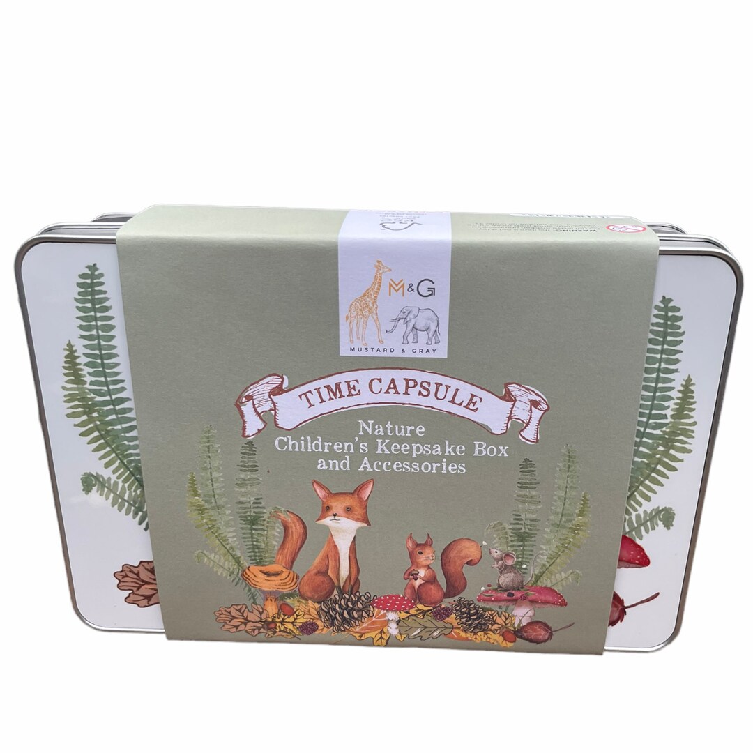Nature Time Capsule Gift Set Keepsake Tin From Mustard and Gray - Etsy