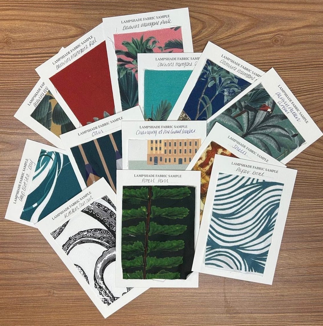 Lampshade Fabric Samples - Etsy