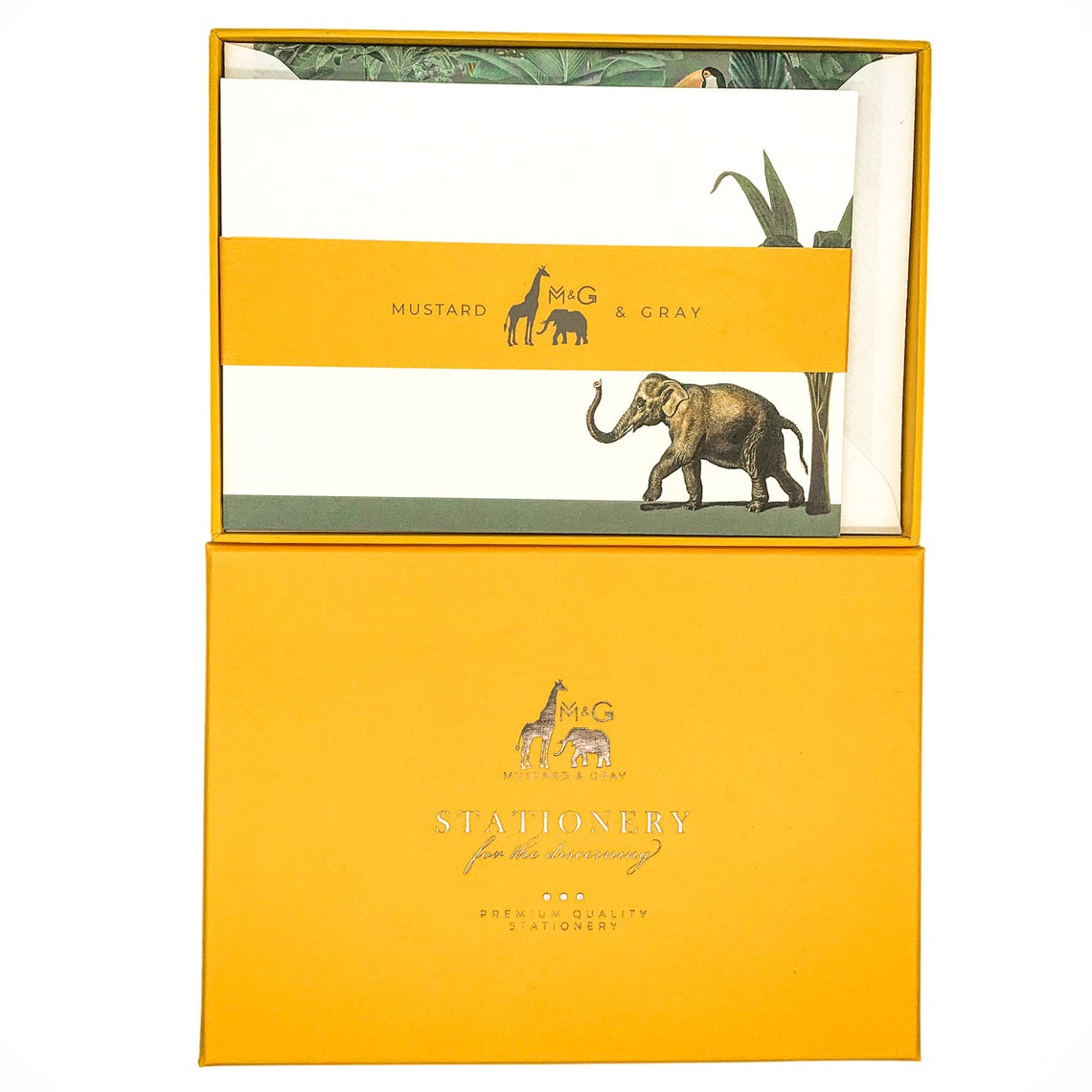 Placid Zebra and Hasty Elephant Note Card Set Letter Writing - Etsy UK