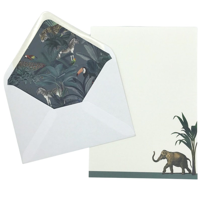 Hasty Elephant Writing Paper Set A5 Laid Writing Paper With - Etsy UK