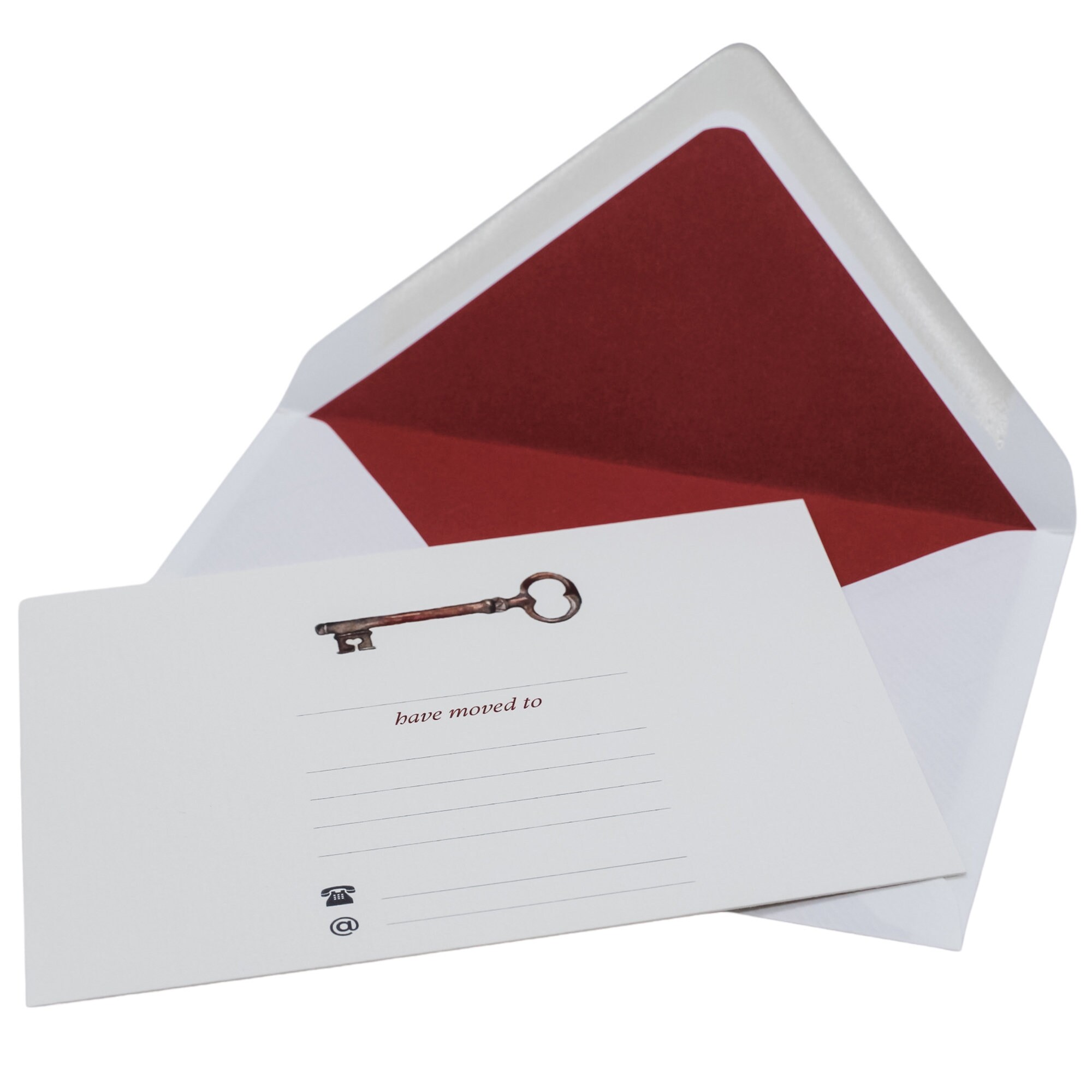 Vintage Key Change of Address Cards With Lined Envelopes New - Etsy UK