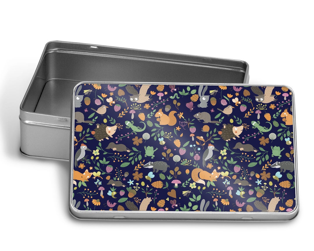 Woodland Wonderland Lunch Box Kids Metal Storage of Lunch Tin - Etsy