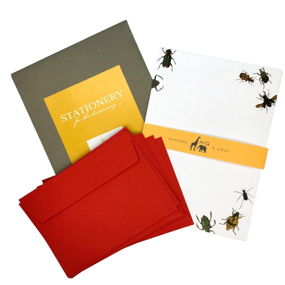 Vintage Bugs Letter Writing Set Insect A5 Writing Paper - Etsy