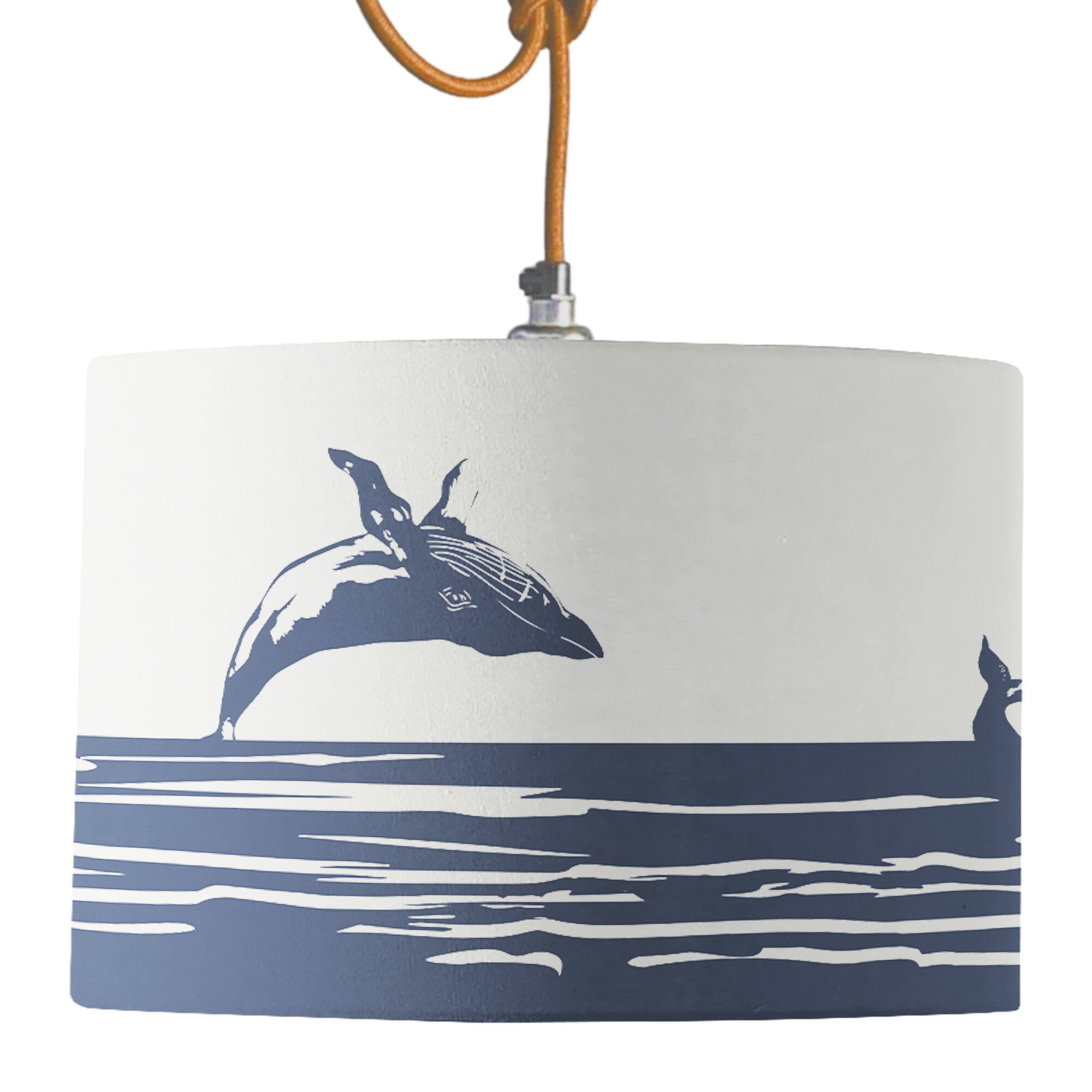 Breaching Whale Drum Lamp Shade Humpback Whale Lampshade - Etsy