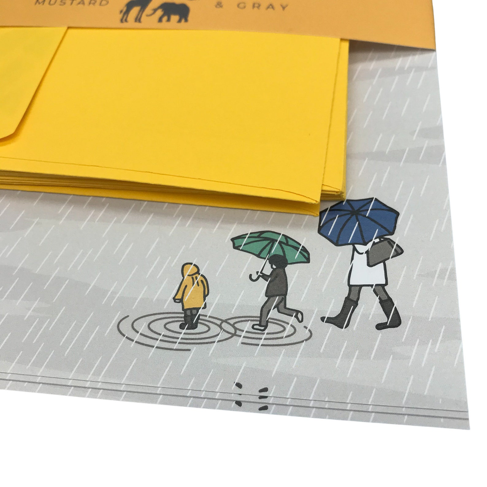 Rainy Day Letter Writing Set Family A5 Writing Paper - Etsy UK