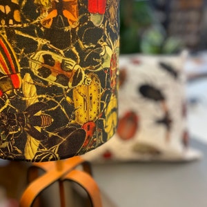 Vintage Bugs Drum Lamp Shade | Beetle Scene Lampshade | by Mustard and ...