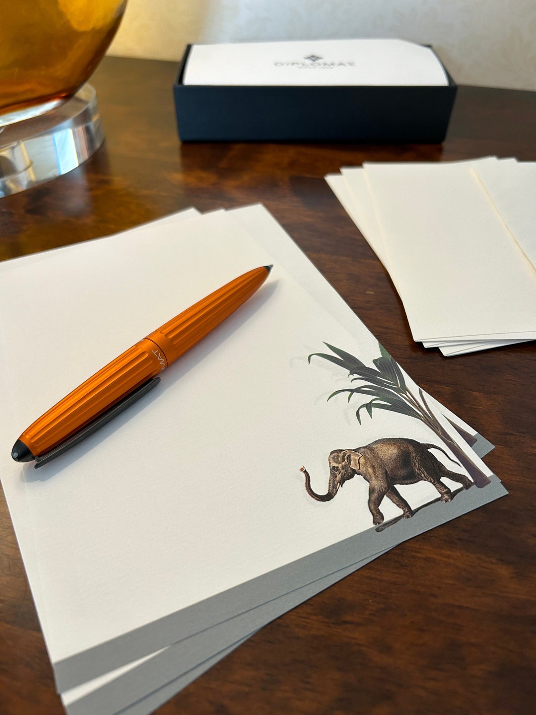 Hasty Elephant Writing Paper Set A5 Laid Writing Paper With Lined ...