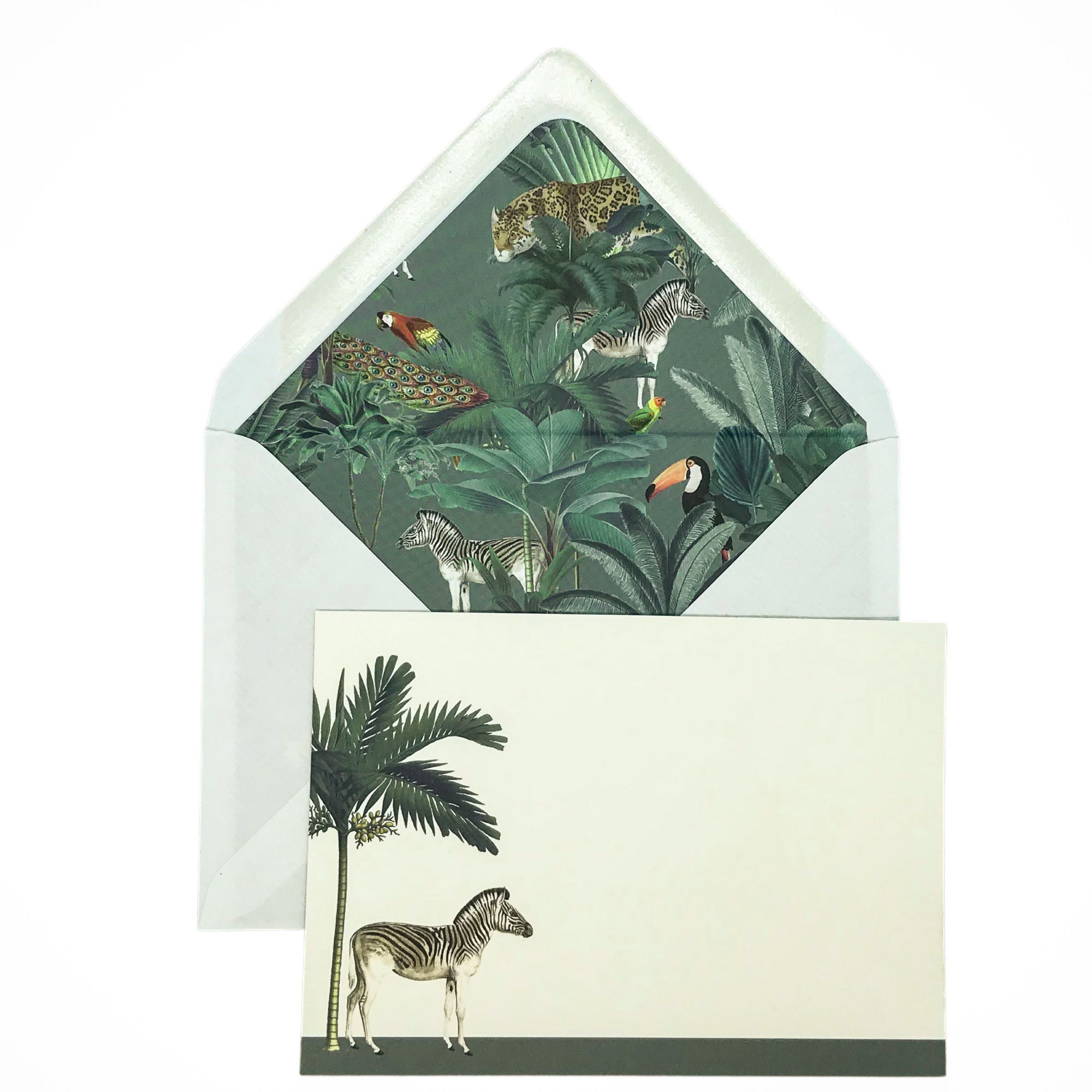 Placid Zebra and Hasty Elephant Note Card Set Letter Writing - Etsy UK