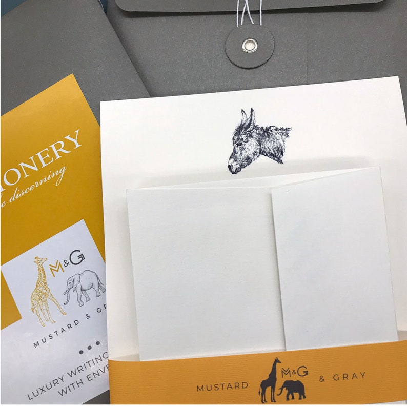 Donkey Letter Writing Set Donkey Letter Writing Paper | Etsy UK