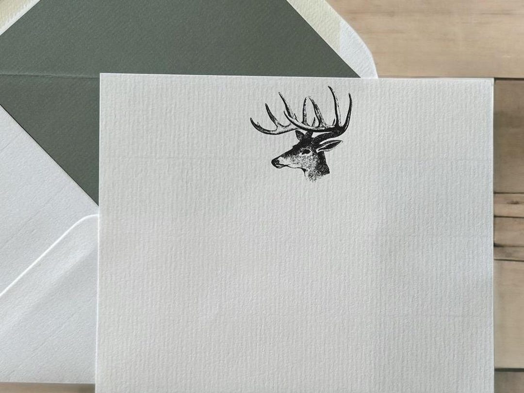 Stag Letter Paper - Elegant Laid A5 Writing Paper - Etsy
